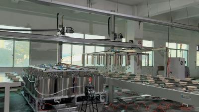 China 24-Station Spin Coating Production Line with 21m Drying & 4.2m Conveyor | Water-Based Barrier Coat System for sale