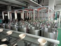 China Rotating Base Vacuum Adsorption Pulp Molded Spin Coating Line with 1-36 Workstations for Food Packaging Production for sale