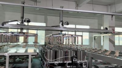 China 24 Station Automated Spin Coating Line for Waterproof Pulp Molded Tableware Coating 24m IR Drying for sale