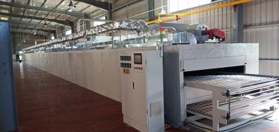China 28m Natural Gas Industrial Dryer Drying Line 24kW with 4×200,000 kcal/h Burners for Pulp Molding for sale
