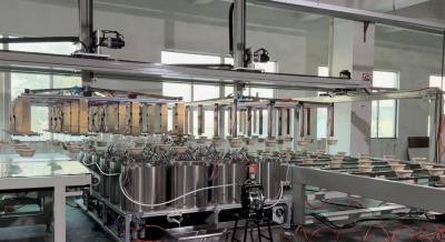China Spin Coating Line for Eco-Friendly Tableware 30 Cycles Per Minute Precision Internal Coating for sale