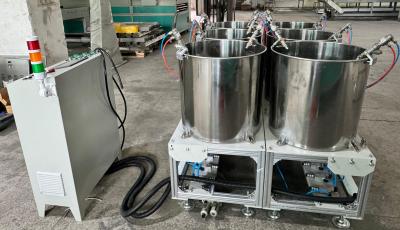 China Automatic 6-Station Spin Coating Machine 1200mm for Water Hot Oil Proof Food Packaging Tray for sale