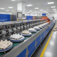 China High-Output Rotary Spin Coating Line for Molded Pulp Industrial Packaging Interior Coating for sale