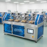 China Fully Automated 6-Station Spin Coating Machine for Pulp Molded Products 380V 15-25 Cycles Per Minute for sale