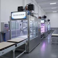 China Automatic Wood Panel Spray Coating Line 2500mm Width 15m/min for Furniture Board Painting for sale