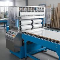 China Double Roller Coating Machine for Furniture Panel Surface Finishing High Gloss Paint Application System for sale