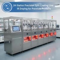 China 24-Station Precision Spin Coating Line with IR Drying for Premium Products for sale