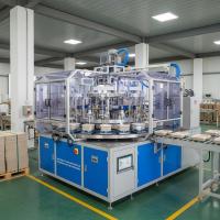 China 24-Station Rotary Spin Coating Line 300mm for Pulp Molding Food Tray Waterproofing for sale