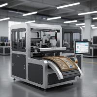 China Industrial OnePass Inkjet Printer with Customizable Parameter Configuration for Direct Printing on Curved Pulp Molding Surfaces for sale