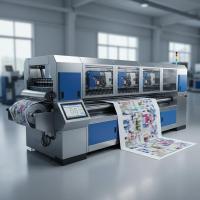 China Industrial Single Pass Digital Printer 150 m/min Speed Customizable up to 2500 mm Width CMYK White Varnish for sale