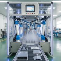 China Fully Automatic Reciprocating Spray Coating Line with Customizable PLC and Low Overspray Rate for High Efficiency for sale
