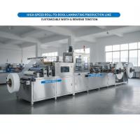 China HIGH-SPEED ROLL-TO-ROLL LAMINATING PRODUCTION LINE | CUSTOMIZABLE WIDTH & REWIND TENSION for sale