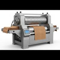 China Automatic Embossing Pressing Machine 600mm Width 20 kN/m Pressure Custom Roller Pattern for sale