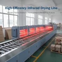 China Customizable Infrared Drying Line 600-2000mm for Furniture Board and Molded Pulp Products for sale