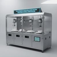 China Fully Automated 6-Station Spin Coating Machine for Pulp Molded Products 380V 15-25 Cycles Per Minute for sale