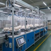 China High Speed Rotary Coating Line for Pulp Molded Food Packaging 380V 40 Cycles per Minute for sale