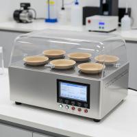 China Compact 6-Station Programmable Spin Coating System 220V for R&D Pulp Tableware for sale