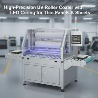China High Precision UV Roller Coater with LED Curing 1600mm Width 0.5-15mm Thin Panels for sale