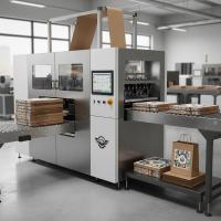China High Speed One Pass Digital Printer 84 Inch Print Width 300 ft/min for Pizza Box Paper Bag for sale