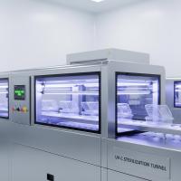 China In-Line UV-C Tunnel 254nm for High-Speed Sterilization of Transparent Food Packaging 300mm Width for sale