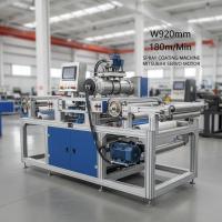 China Spray Coating Machine with 920mm Width and 180m/min Speed - Mitsubishi Servo Motor & Graco Spray System for sale