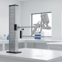 China 0-1000mm Adjustable Height Spray Coating Machine Manual Spray Gun 0-200mm Distance for sale