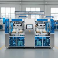 China Customizable Dual-Station Coating System for Internal Uniform Coating of Molded Pulp Food Packaging for sale