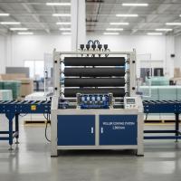 China L300mm 20m/Min Roller Coating Machine for Glass Magnesium Board with 250mm Roller and 1.5KW Power for sale