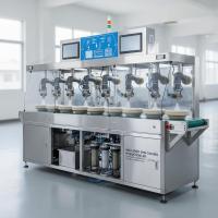 China High Speed Spin Coating Production Line for Pulp Mold Waterproofing 40-60 pcs/min 380V for sale