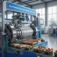 China Eco-Friendly High-Speed Rotary Coating Line for Pulp Molded Packaging 10-40 Cycles per Minute for sale