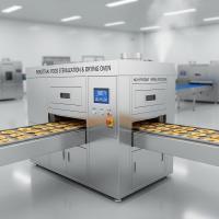 China Industrial Food Sterilization Drying Oven 50-150C SS304 Belt 500-1200mm for sale