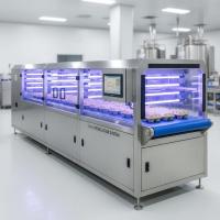 China High-Speed UV Light Sterilization Tunnel for Food-Grade Pulp Molded Packaging - Conveyorized Inline System for sale