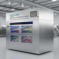 China Industrial Microwave Fruit Dryer 30kW to 100kW Herb Drying Machine for sale