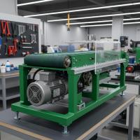 China 220V 50HZ Synchronous CNC Green Conveyor Belt Machine 0.75KW with 1320mm Width and 5-20 m/min Speed for sale