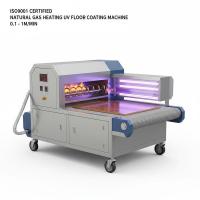 China ISO9001 Natural Gas Heating UV Floor Coating Machine 0.1-1m/min 2500mm Width for sale