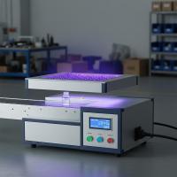 China UV Curing Machine 480mm Effective Width 2x3KW Mercury Lamps CE Certified Industrial Adhesive Curing Unit for sale