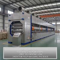 China 28m Natural Gas Industrial Dryer Drying Line 24kW with 4×200,000 kcal/h Burners for Pulp Molding for sale