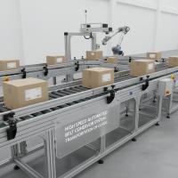 China OSMANUV OSM-GR-1320# High Speed Automated Belt Conveyor System 2m x 0.6m x 1.5m with 50kg/h Capacity and 220V Power for sale