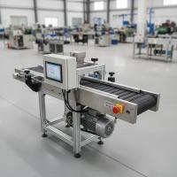 China Servo Motor Driven Conveyor Belt Machine with PLC Control - 50kg/h Capacity, 220V Power, 2m Length for sale