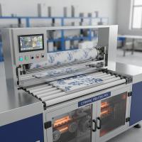 China LED UV Embossing Machine 3500mm Roller Conveyor with 1-10m/min Speed & 360-410V Electric Heating for sale