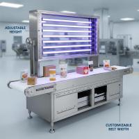 China High-Intensity UV-C Disinfection Machine for Food Packaging – Adjustable Height & Customizable Belt Width for sale
