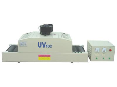 China 2.15KW 13m/min Black LED UV Curing Conveyor System with 300mm Belt Width and Stepless Speed Control for sale