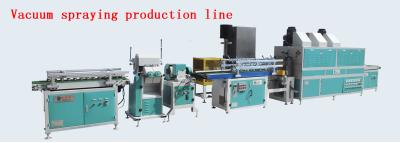 China ISO9001 400W Vacuum Spraying Production Line with 3000mm Conveyor and 6 UV Lamps for Panel Furniture Coating for sale