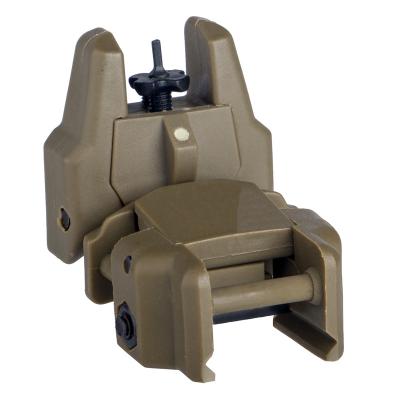 China Flip Up Rifle Sights Kit Hunting Accessories Rear And Front Night Sight For Rifles And Picatinny Rails for sale