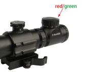 China ANS 3 - 9X40E Illuminated Reticle Scope 1 / 2MOA Matte Finish With Side Rail for sale