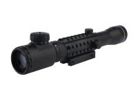 China 11 / 20mm Mount Illuminated Hunting Scope Tri Rail Type 32mm Objective Diameter for sale