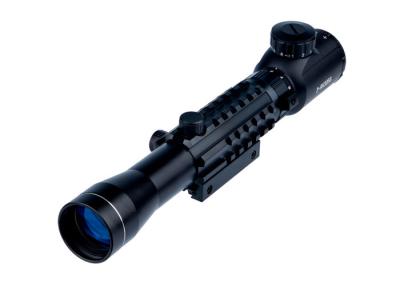 China 11 / 20mm Mount Illuminated Hunting Scope Tri Rail Type 32mm Objective Diameter for sale