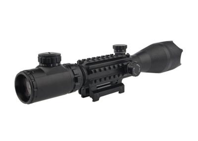 China Outdoor Illuminated Long Range Hunting Scopes 50mm Objective Diameter R14 Reticle Type for sale