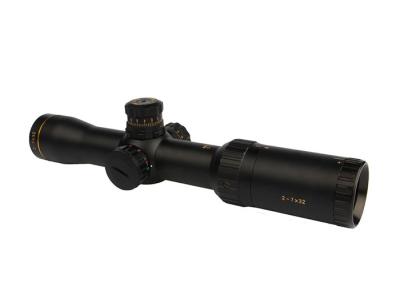 China 2 - 7X32EG Mil Dot Illuminated Hunting Scope 30mm Pipe Diameter Completely Sealed for sale