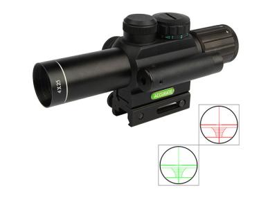 China Ocular Focus Illuminated Reticle Scope , Outdoor Hunting Sight Easy Shooting 4X25EG for sale